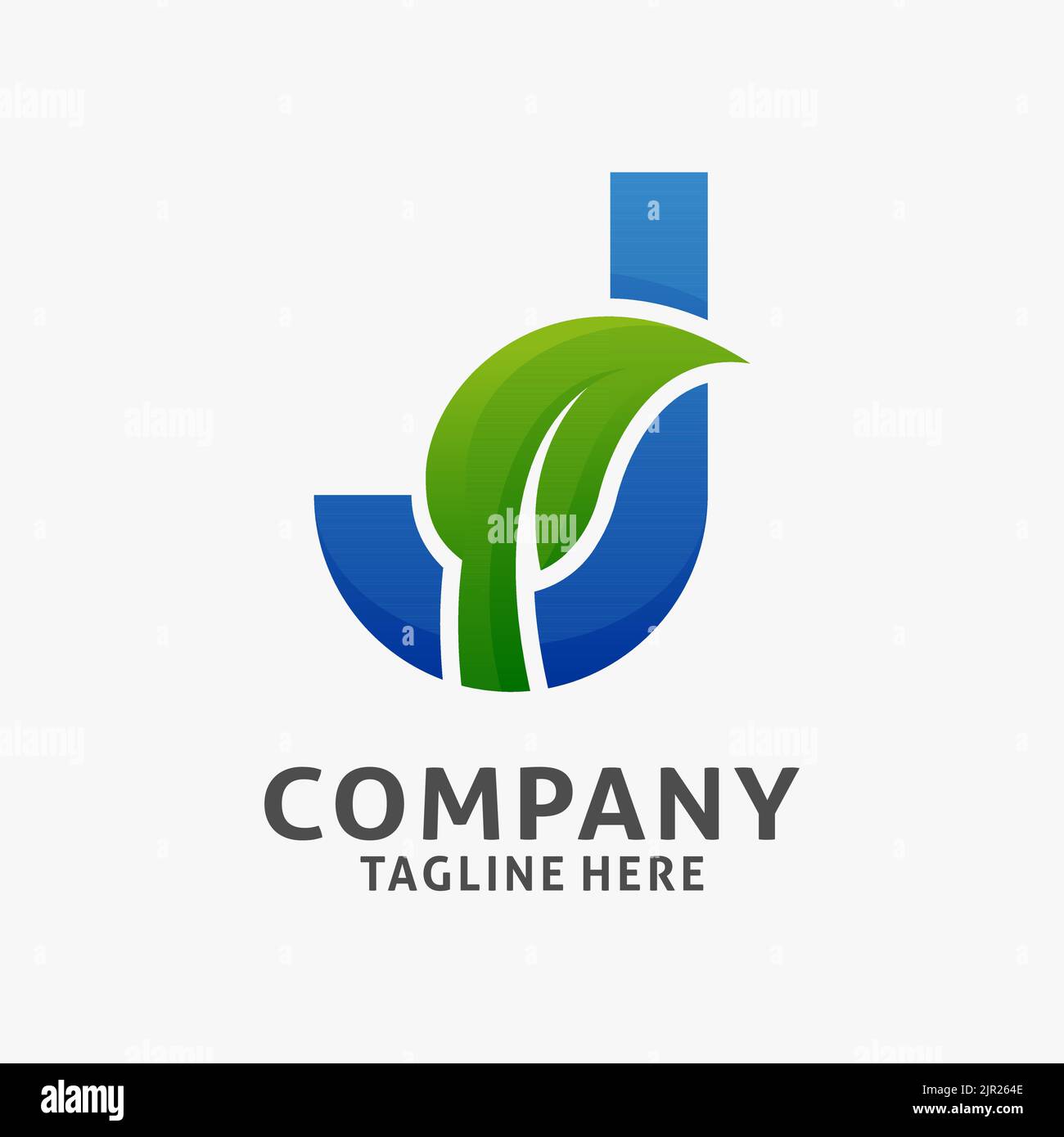 Letter J leaf logo design Stock Vector Image & Art - Alamy