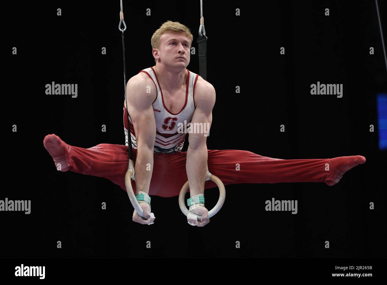 August 20, 2022: Riley Loos (Stanford University) competes during the ...
