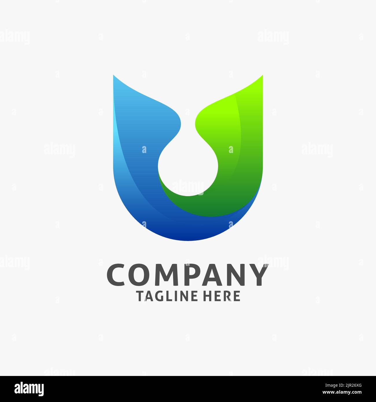 Letter U unique logo design Stock Vector Image & Art - Alamy
