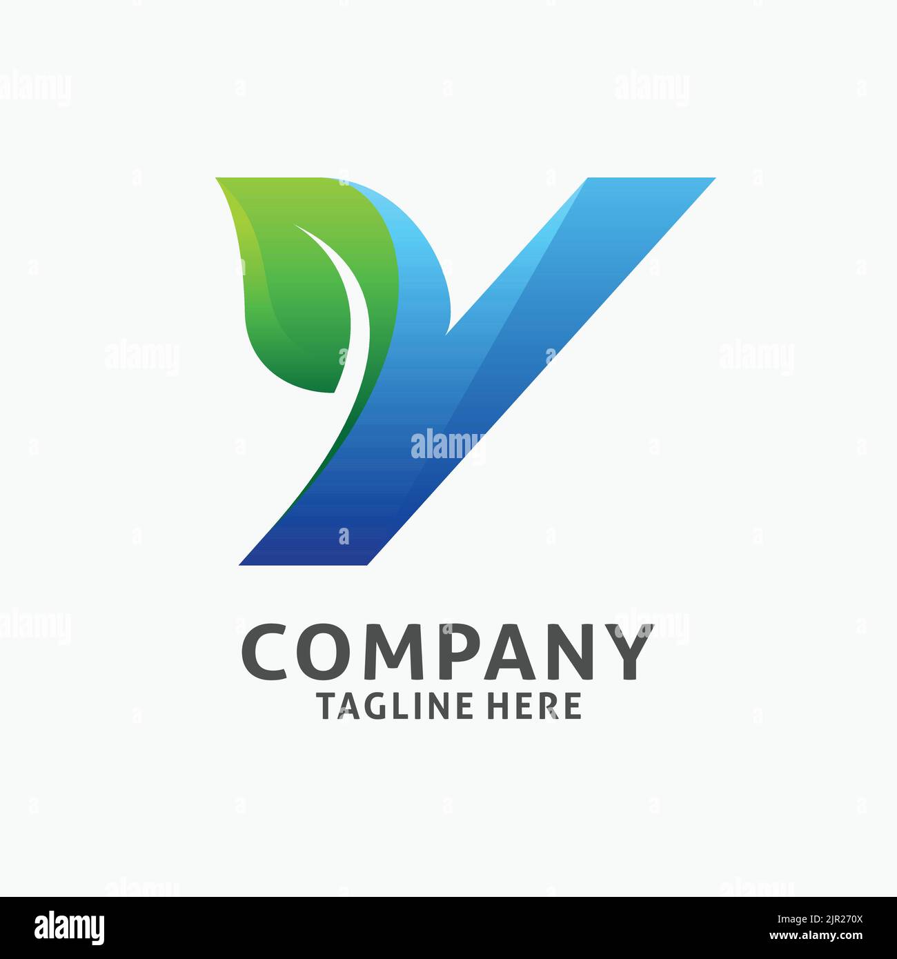 Letter Y leaf logo design Stock Vector Image & Art - Alamy