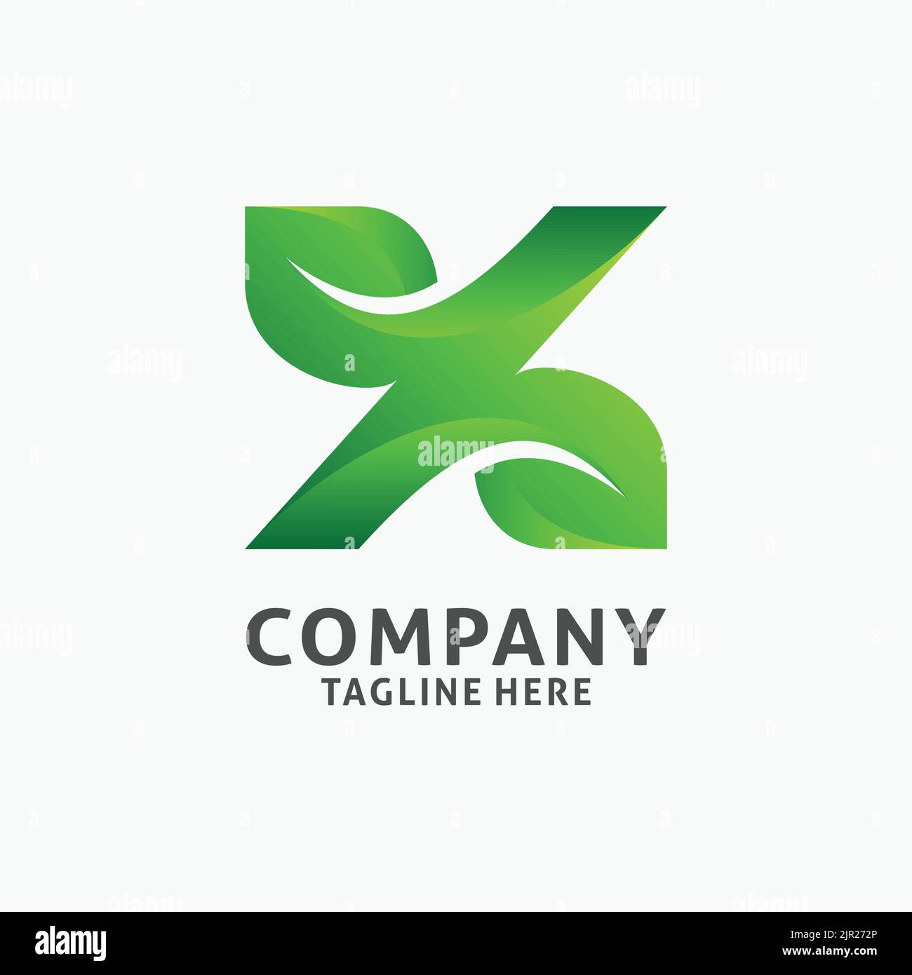 Letter X leaf logo design Stock Vector Image & Art - Alamy