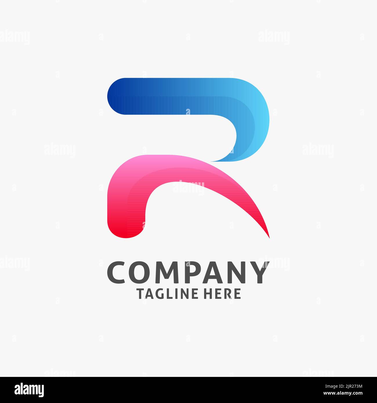 Letter R unique logo design Stock Vector Image & Art - Alamy