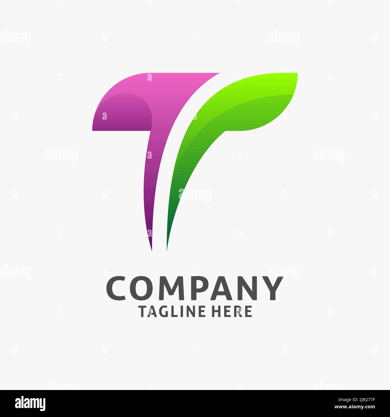 Letter T unique logo design Stock Vector Image & Art - Alamy