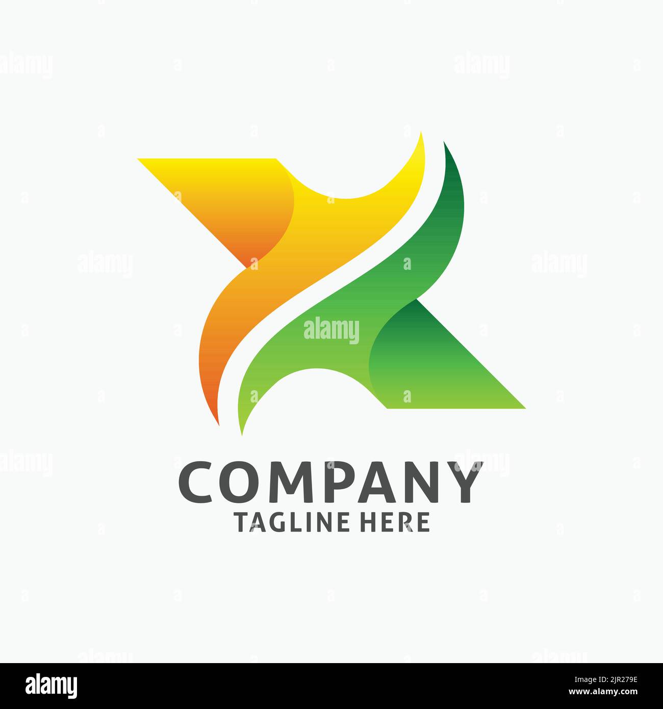 Letter X unique logo design Stock Vector Image & Art - Alamy