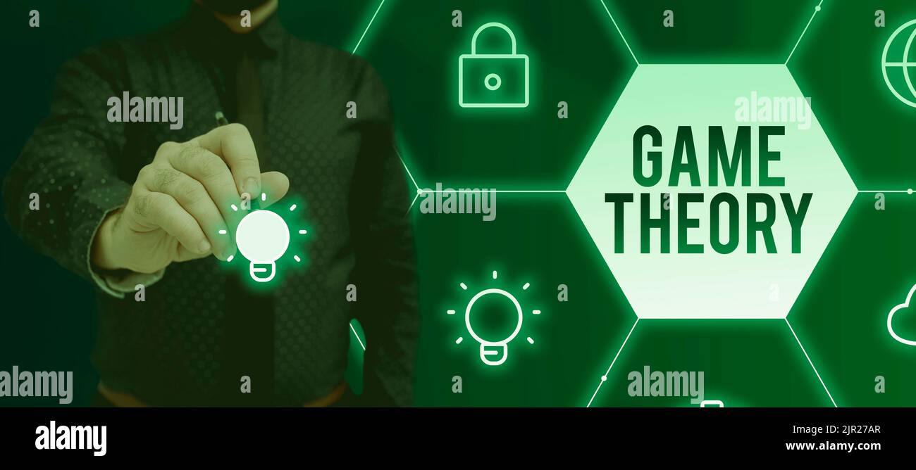 Handwriting text Game Theory. Word for branch of mathematics concerned ...