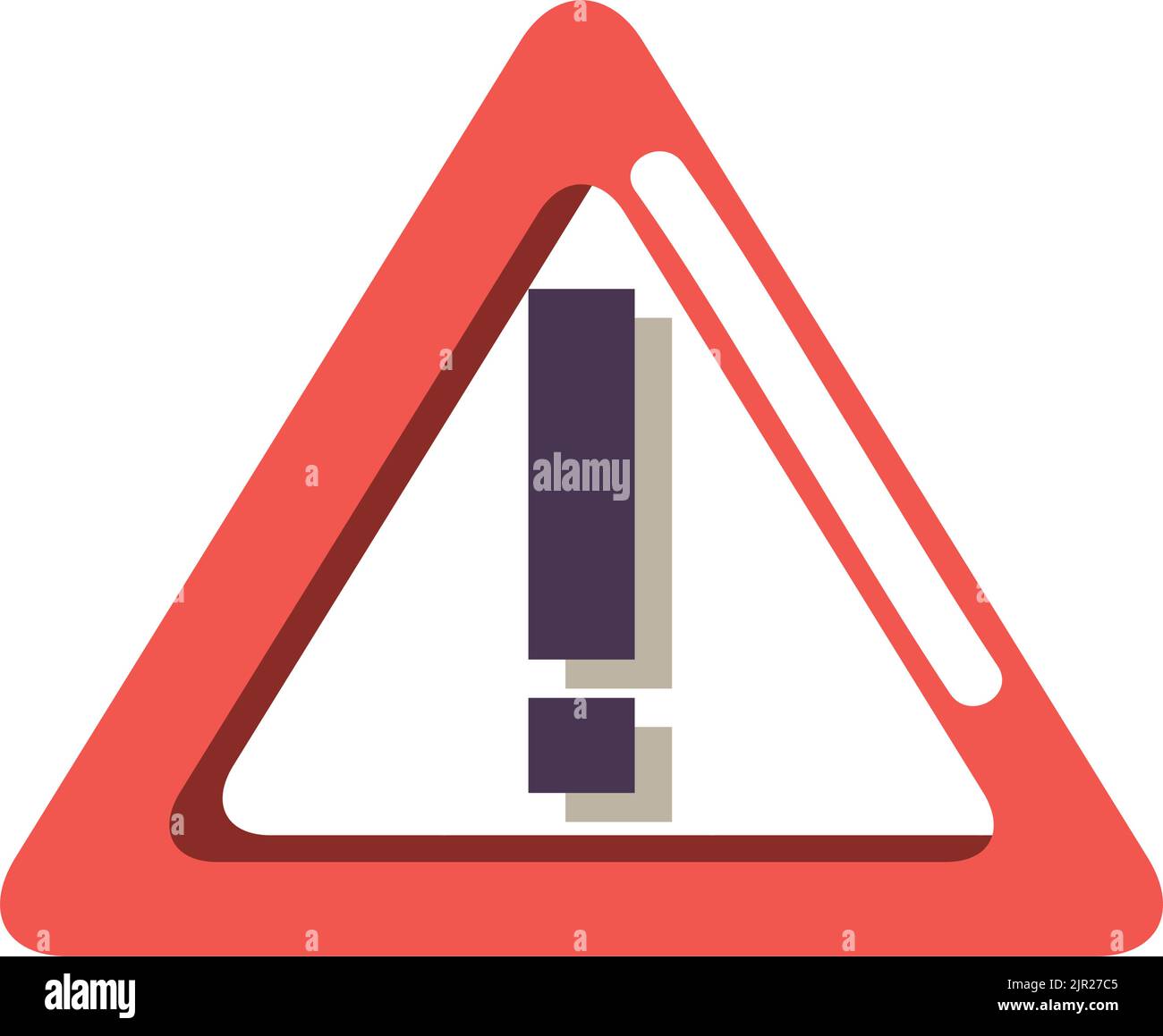 alert symbol in triangle Stock Vector Image & Art - Alamy