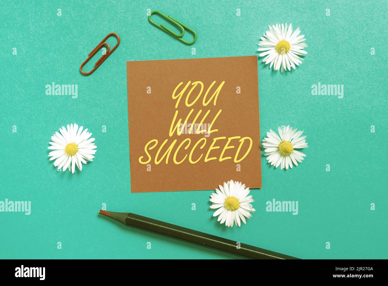 Hand writing sign You Will Succeed. Business concept Inspiration ...