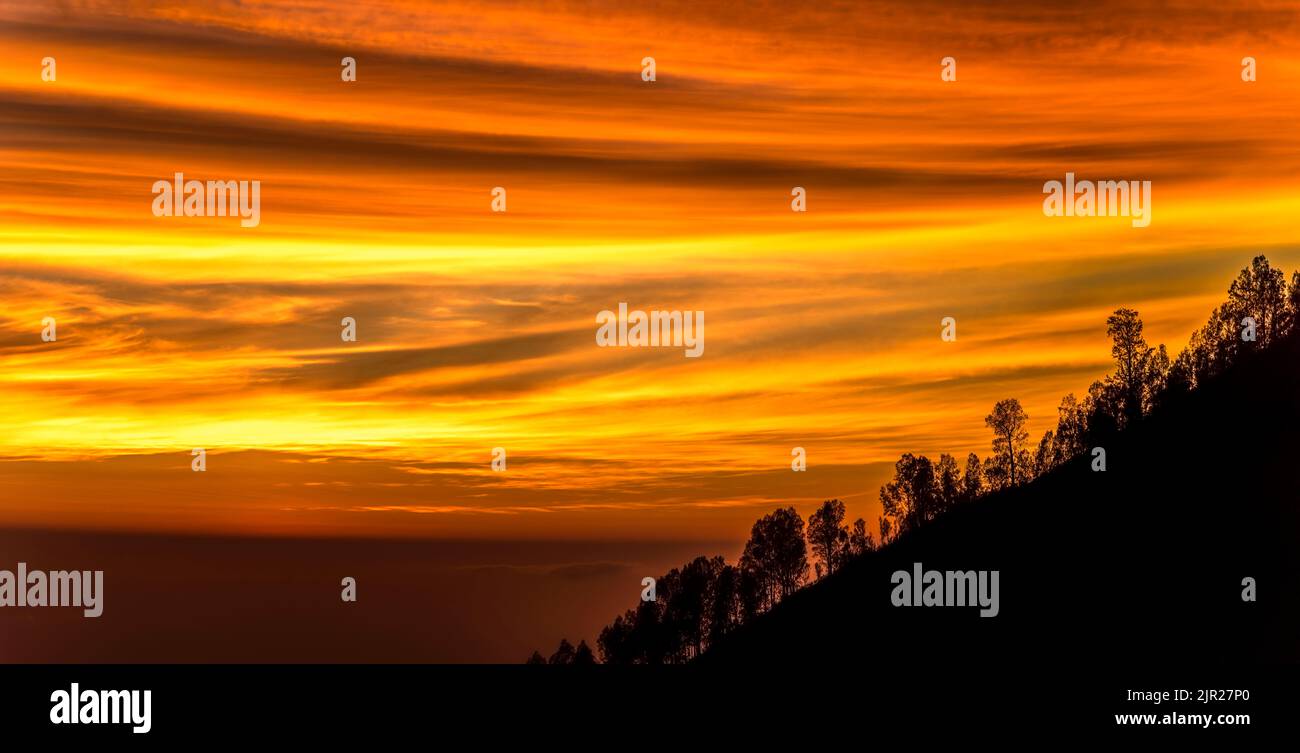 Sunrise at Ijen Volcano, East Java, Indonesia Stock Photo - Alamy