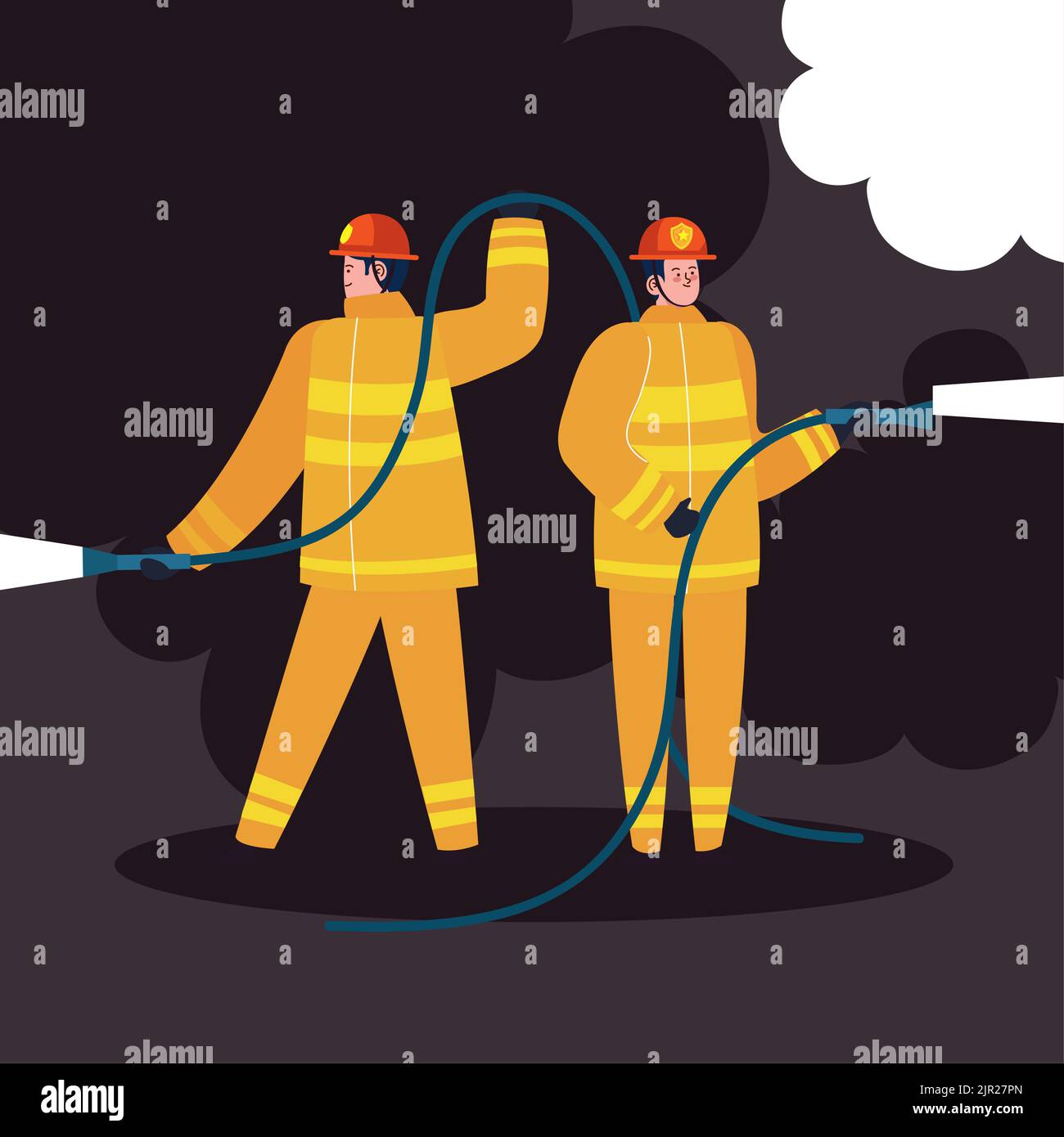 Fire fighters uniform Stock Vector Images - Alamy