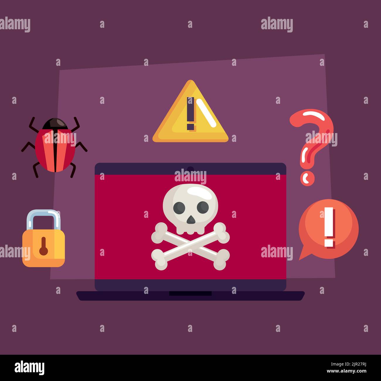 cyber fraud and laptop Stock Vector Image & Art - Alamy