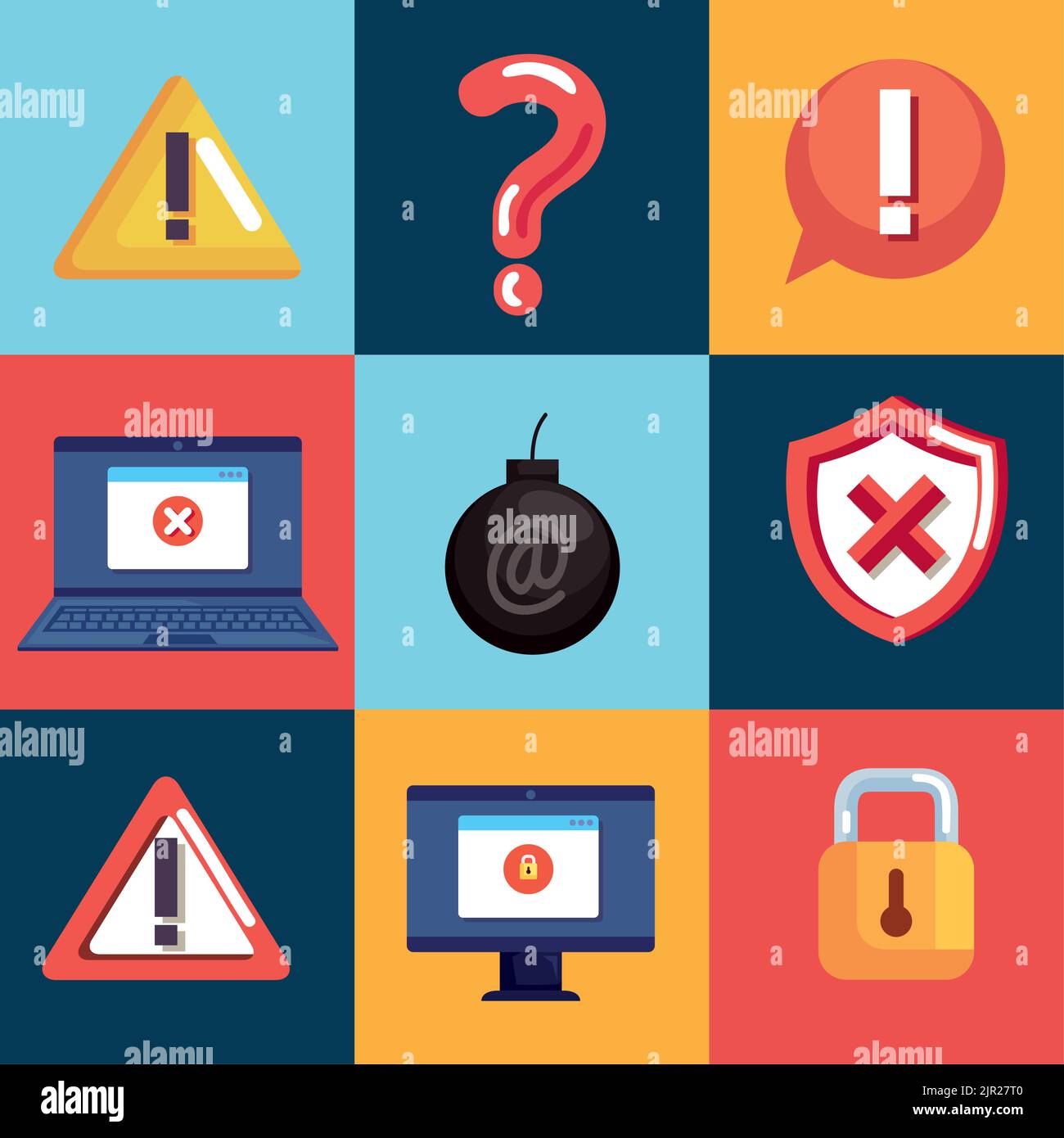 cyber fraud nine icons Stock Vector Image & Art - Alamy