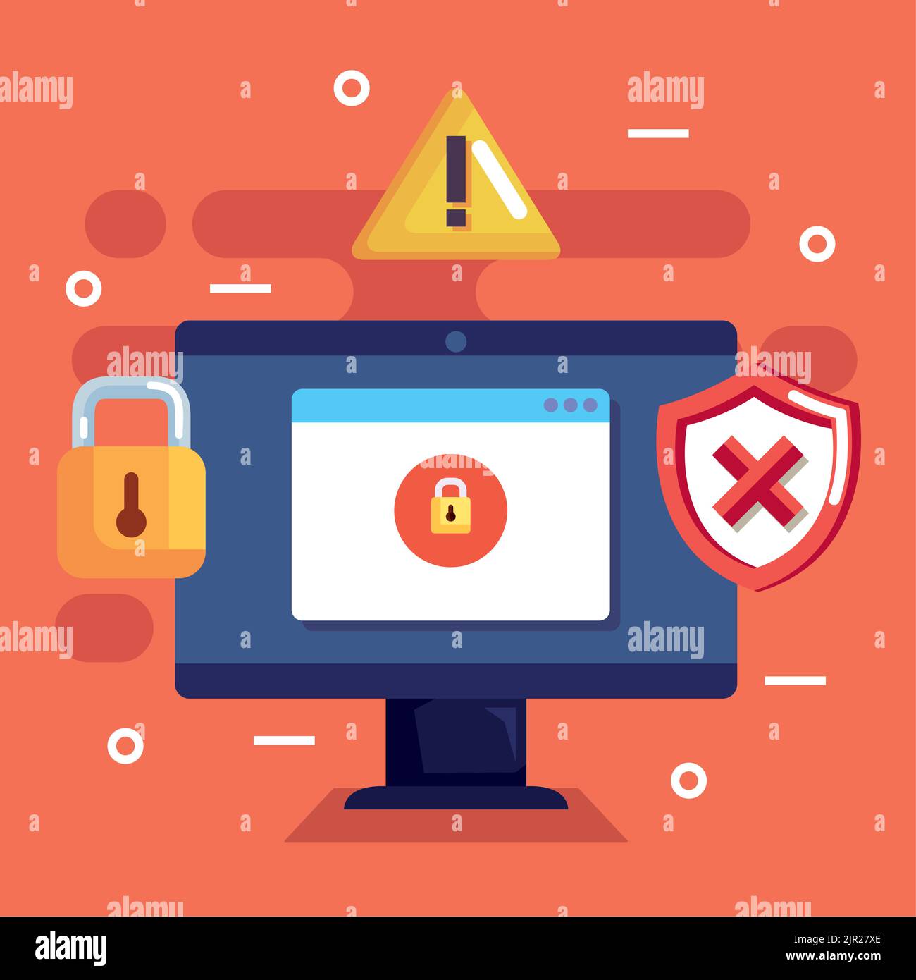 cyber fraud in desktop Stock Vector Image & Art - Alamy