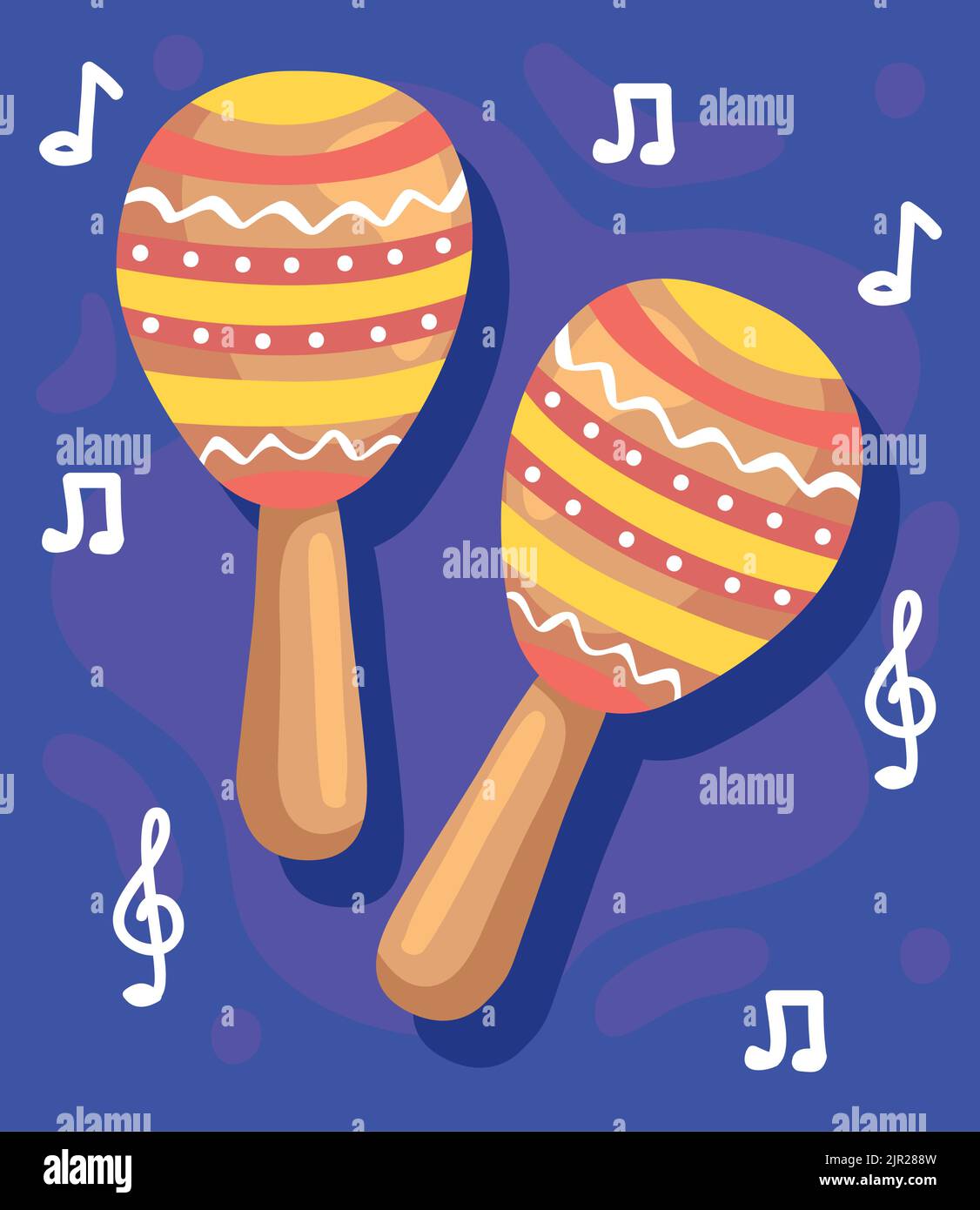 tropical maracas musical instruments Stock Vector Image & Art - Alamy