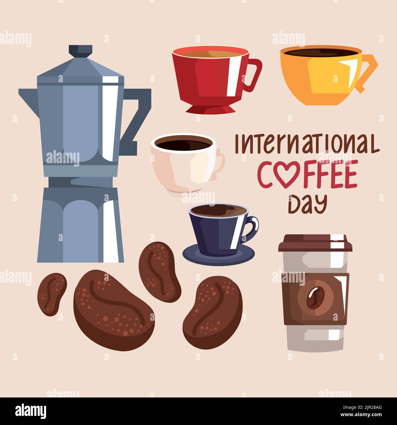international coffee day poster Stock Vector Image & Art - Alamy