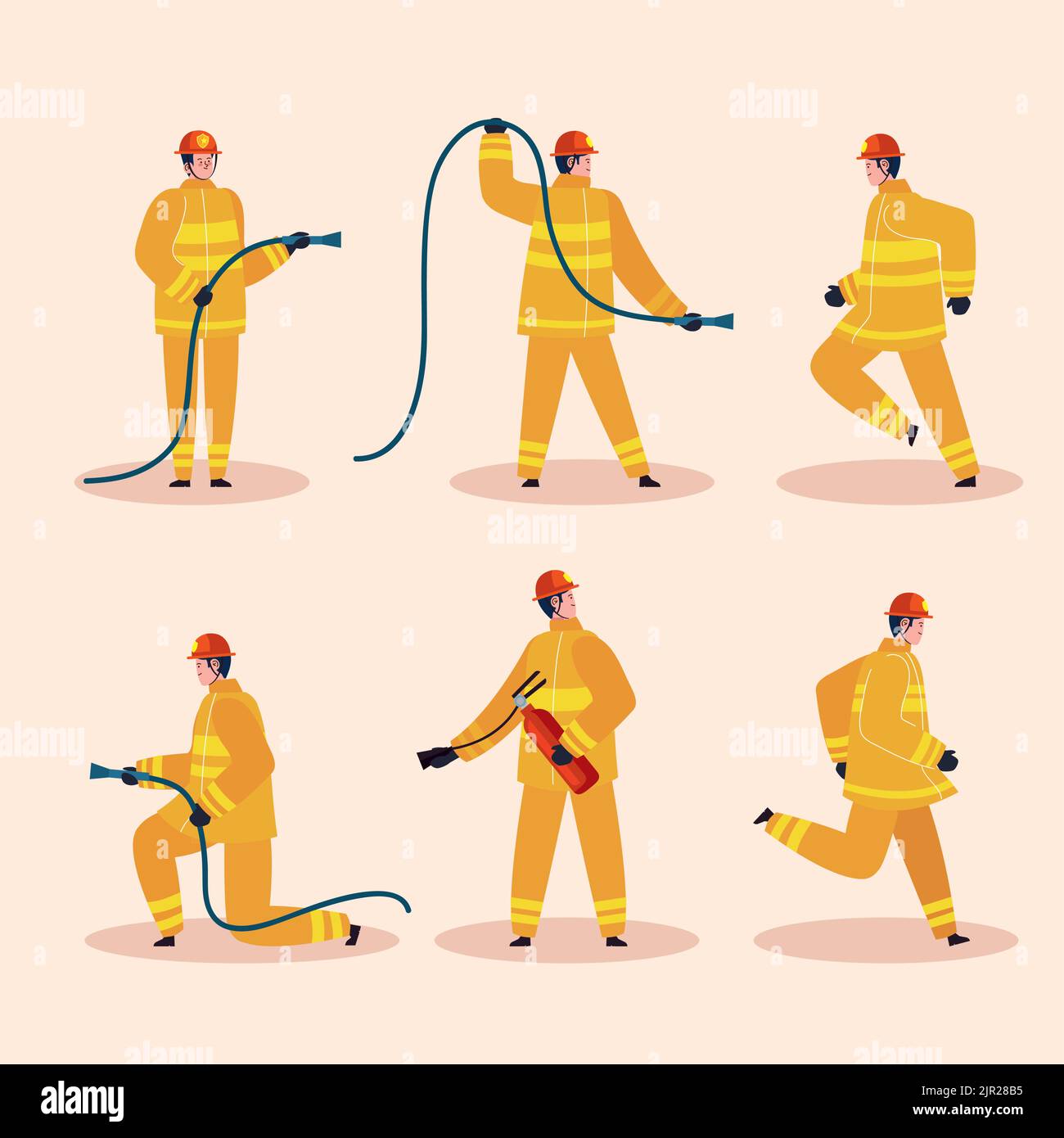 Fire fighters uniform Stock Vector Images - Alamy