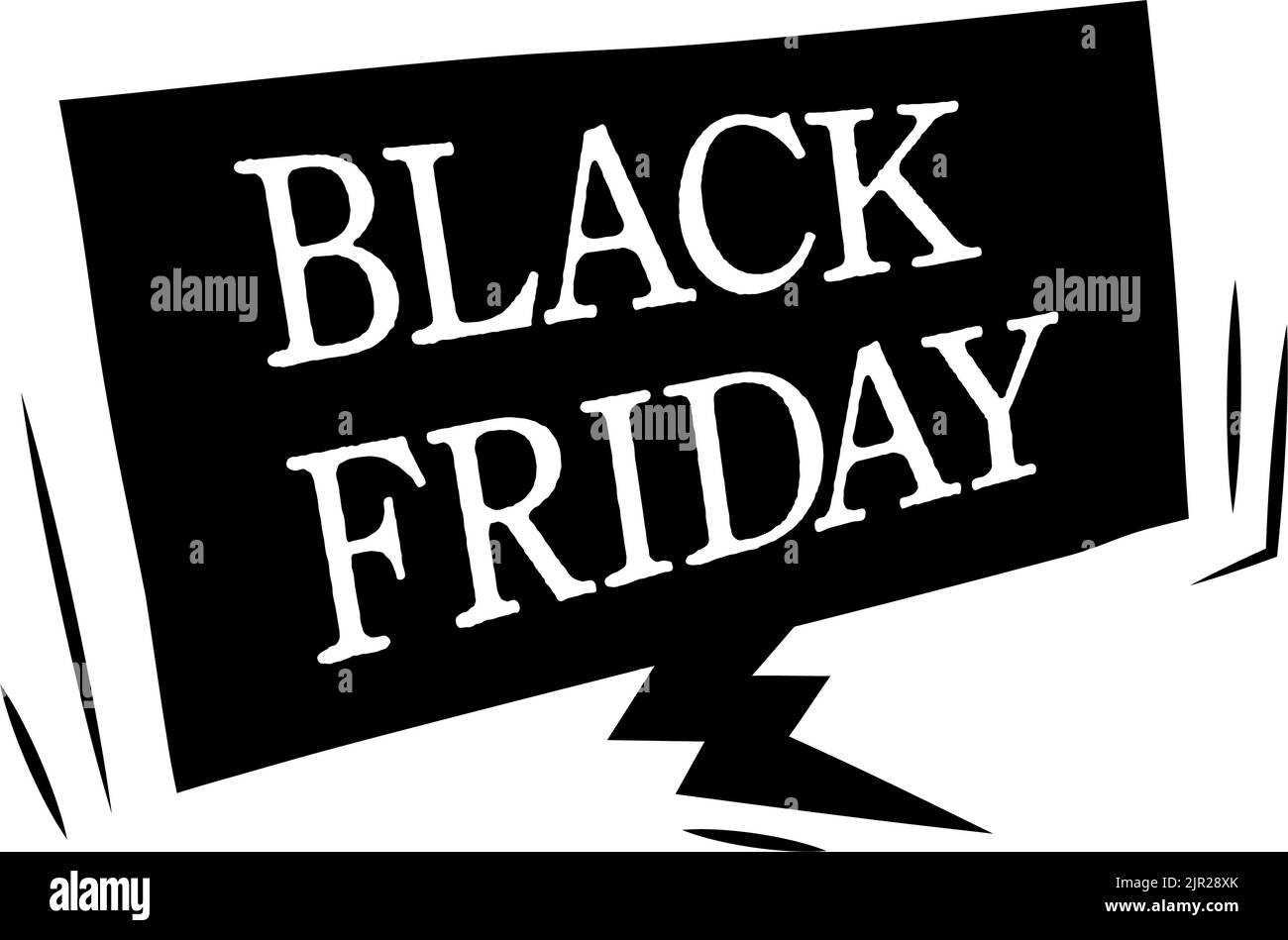 Black friday isolated cartoon hi-res stock photography and images - Alamy