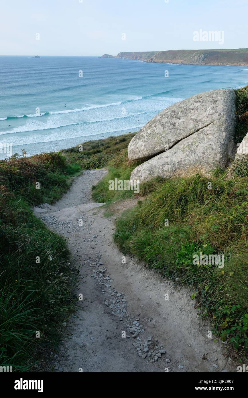 Cornwall path sea hi-res stock photography and images - Alamy