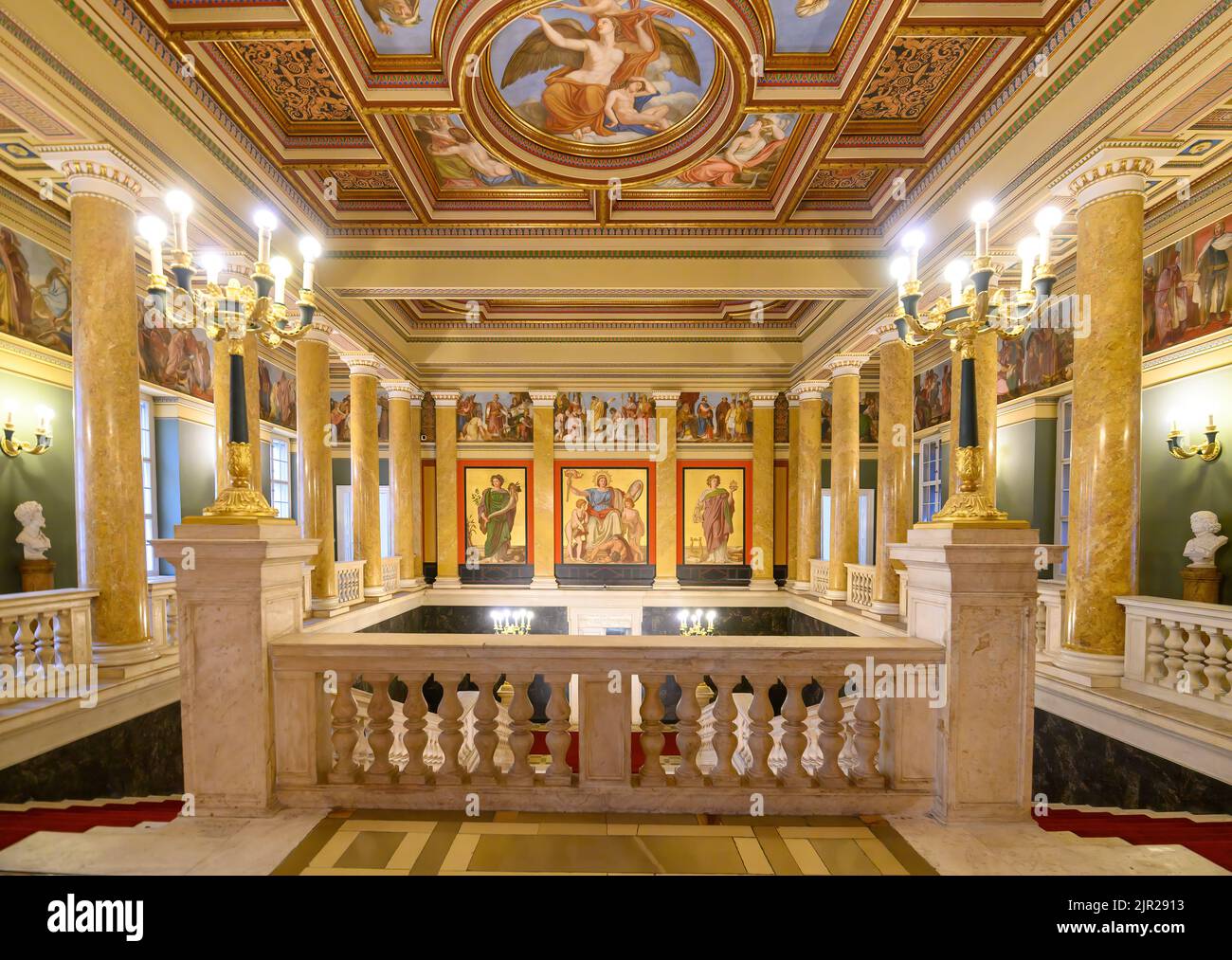 Budapest, Hungary. Artefacts and Interior of Hungarian National Museum ...