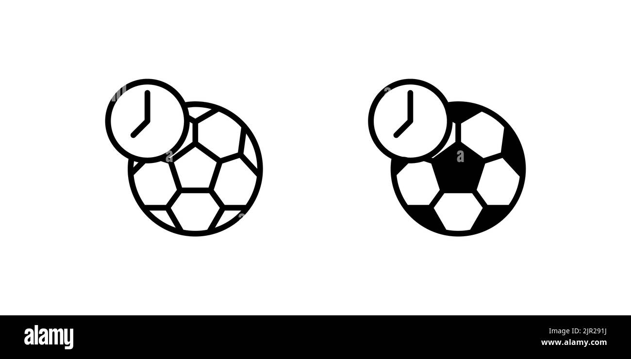 A black and white template of football game time limit Stock Vector ...