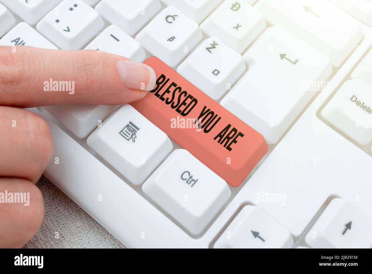 Conceptual caption Blessed You Are. Business concept Spiritual ...