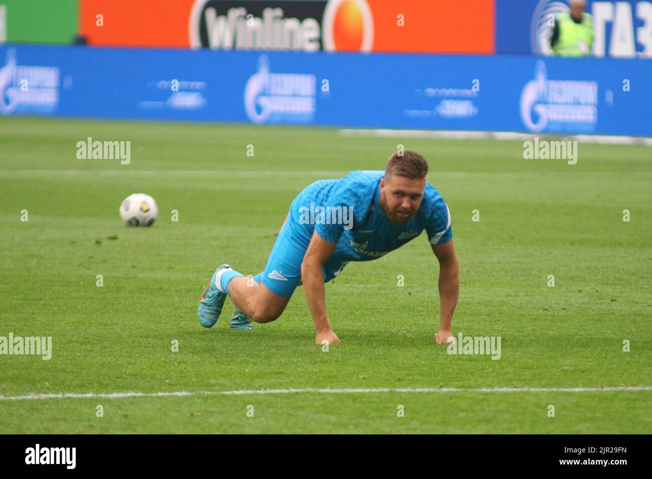 Saint Petersburg, Russia, 21 August 2022: Football. Russian Premier ...