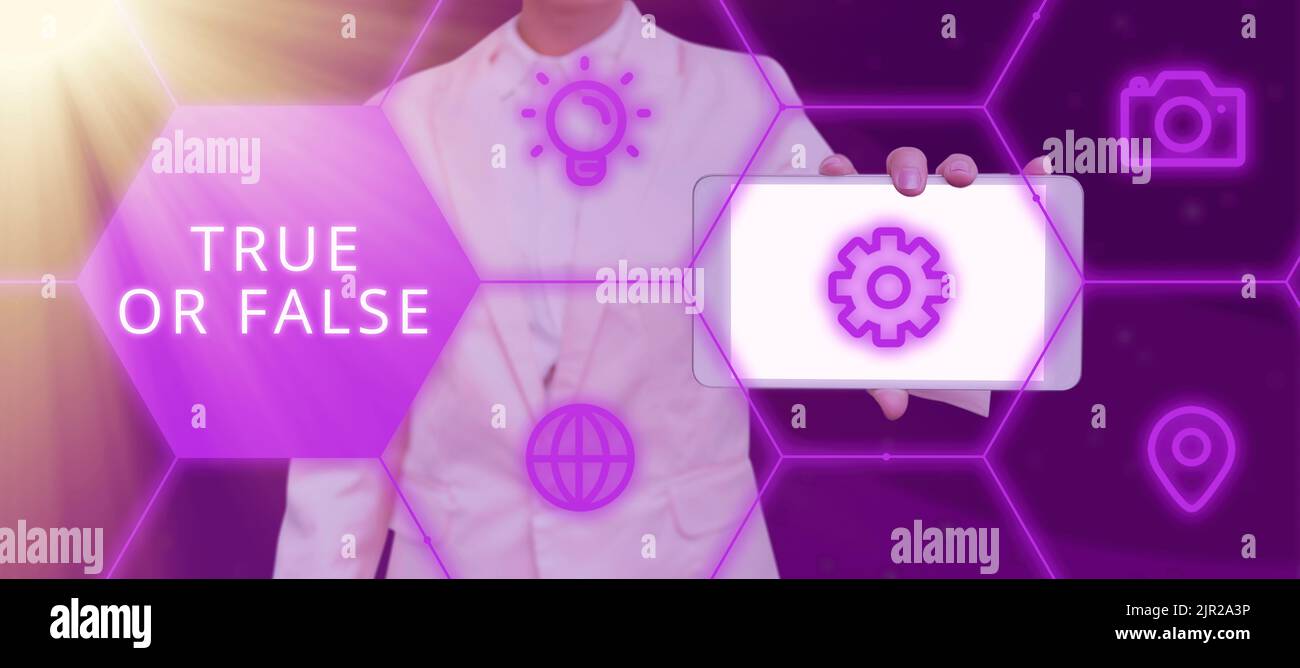 Handwriting text True Or False. Business overview Decide between a fact ...