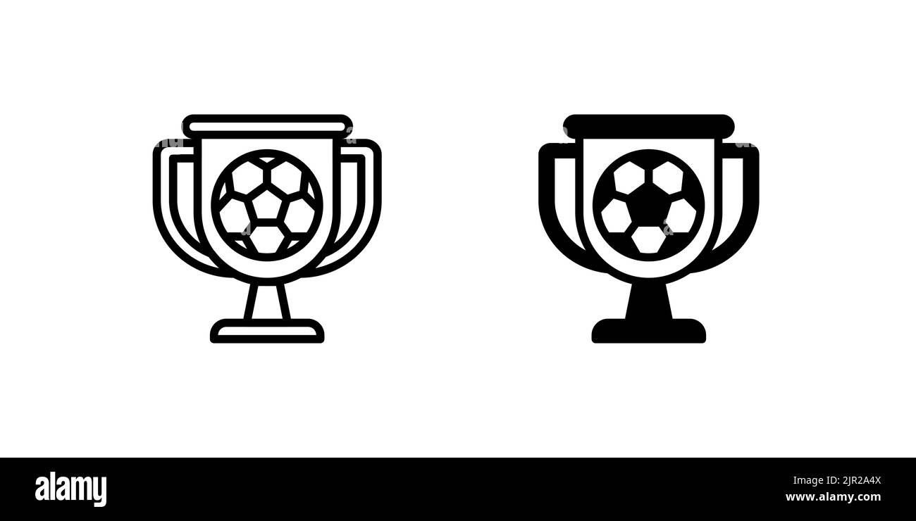 Soccer football league cup final Black and White Stock Photos & Images ...