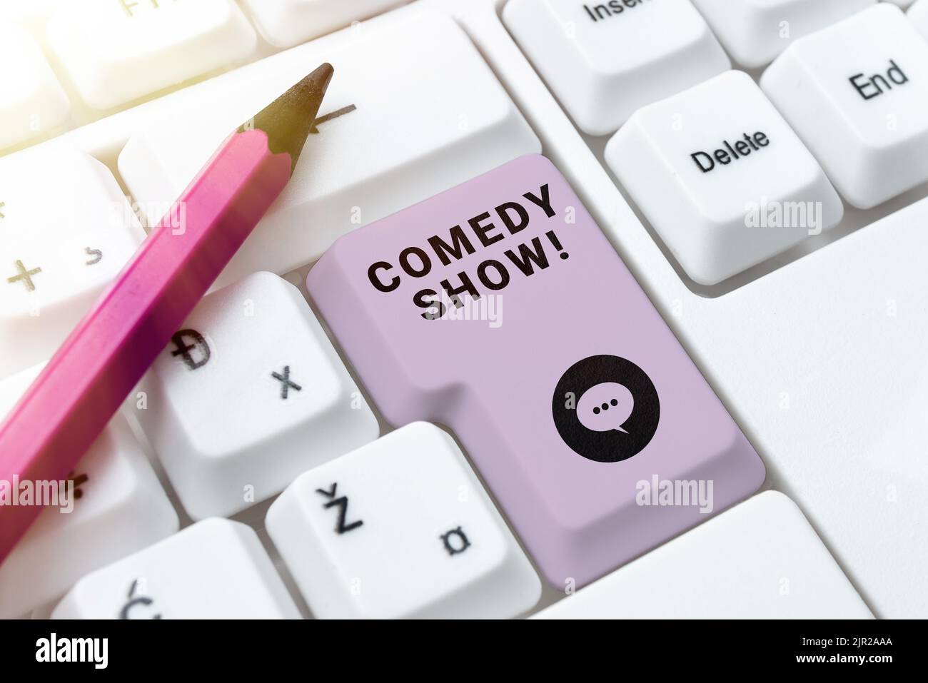 Sign displaying Comedy Show. Concept meaning Funny program Humorous ...
