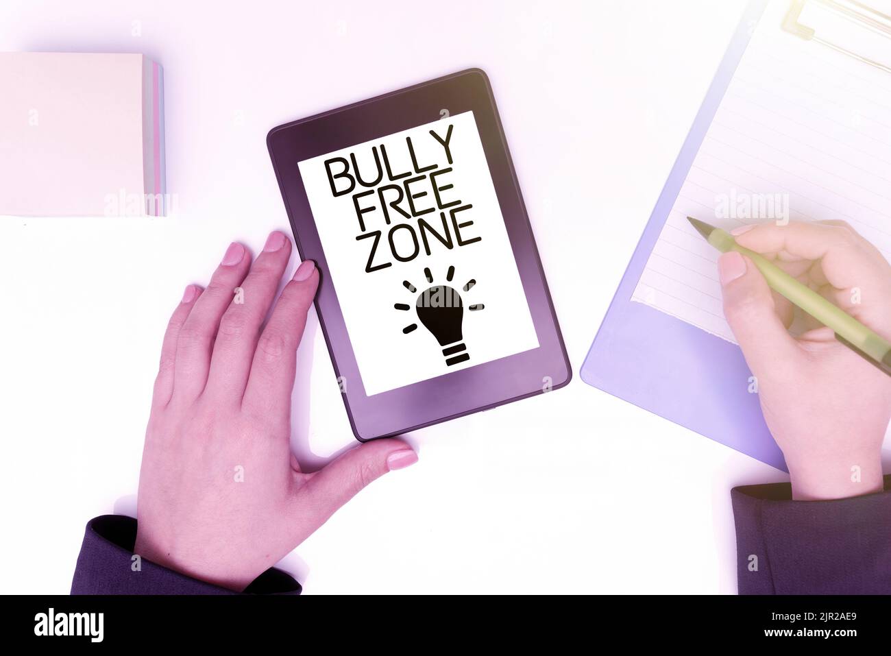 Conceptual display Bully Free Zone. Business showcase Be respectful to ...
