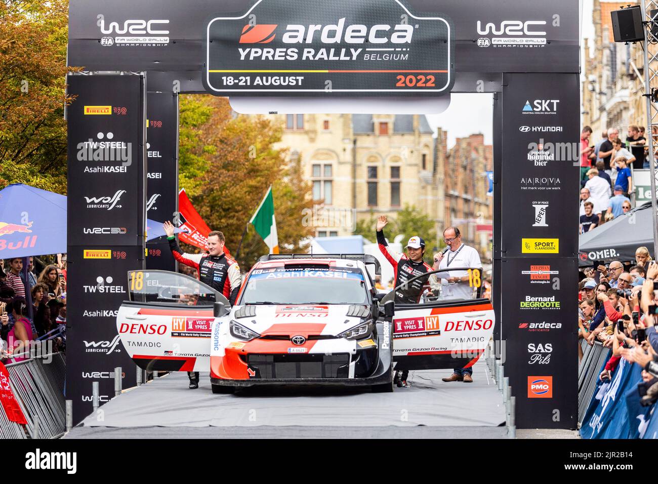 Ypres, Belgium - 21/08/2022, KATSUTA Takamoto (jpn), Toyota Gazoo ...