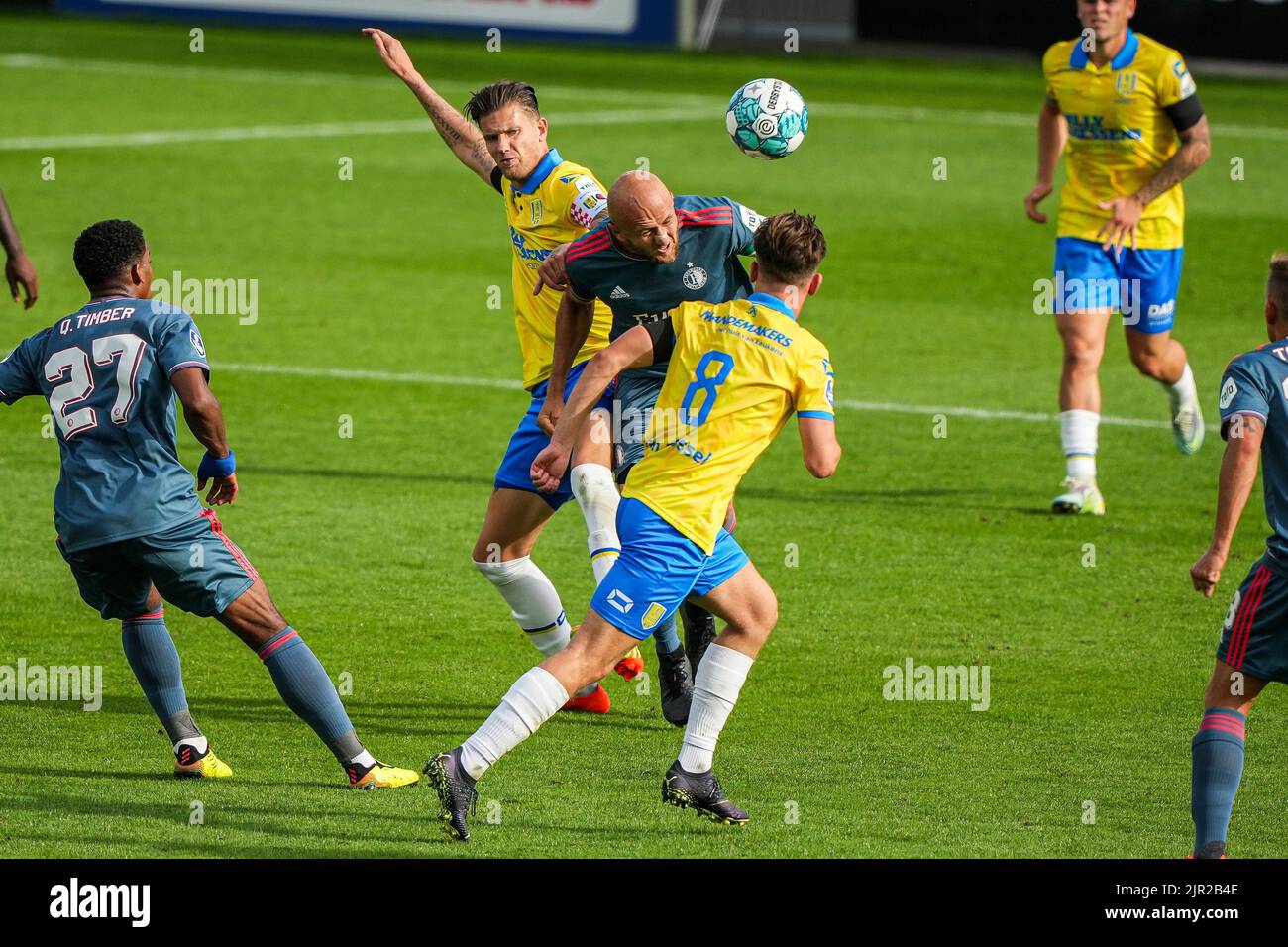 Waalwijk - Michiel Kramer of RKC Waalwijk, Gernot Trauner of Feyenoord ...