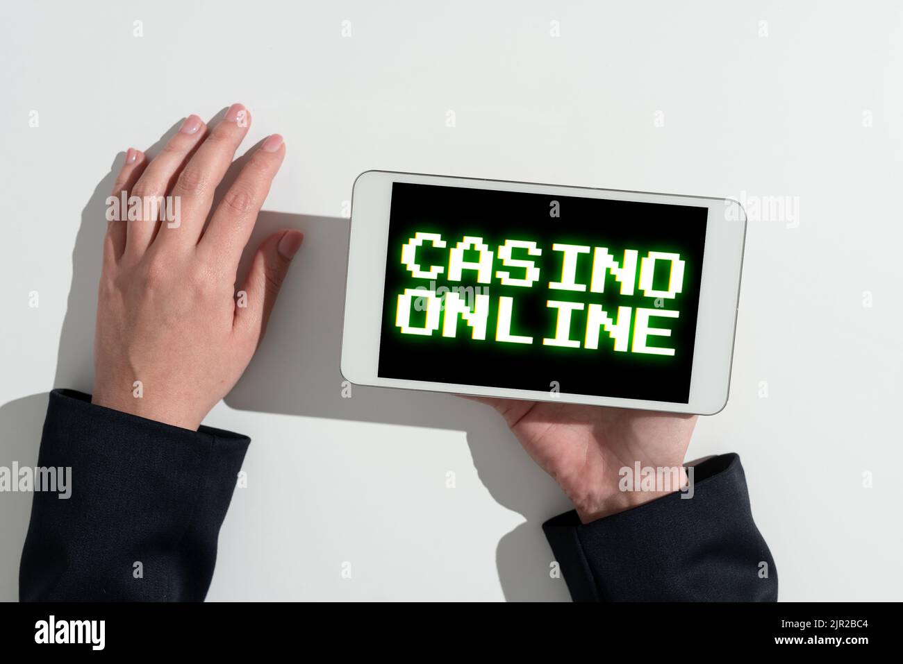 Conceptual display Casino Online. Business approach Computer Poker Game ...