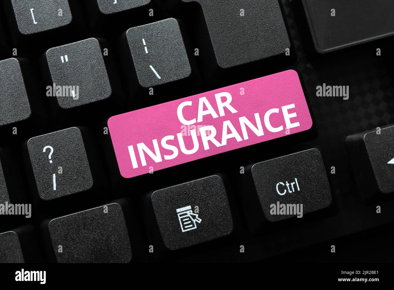 Conceptual caption Car Insurance. Business concept Accidents coverage ...