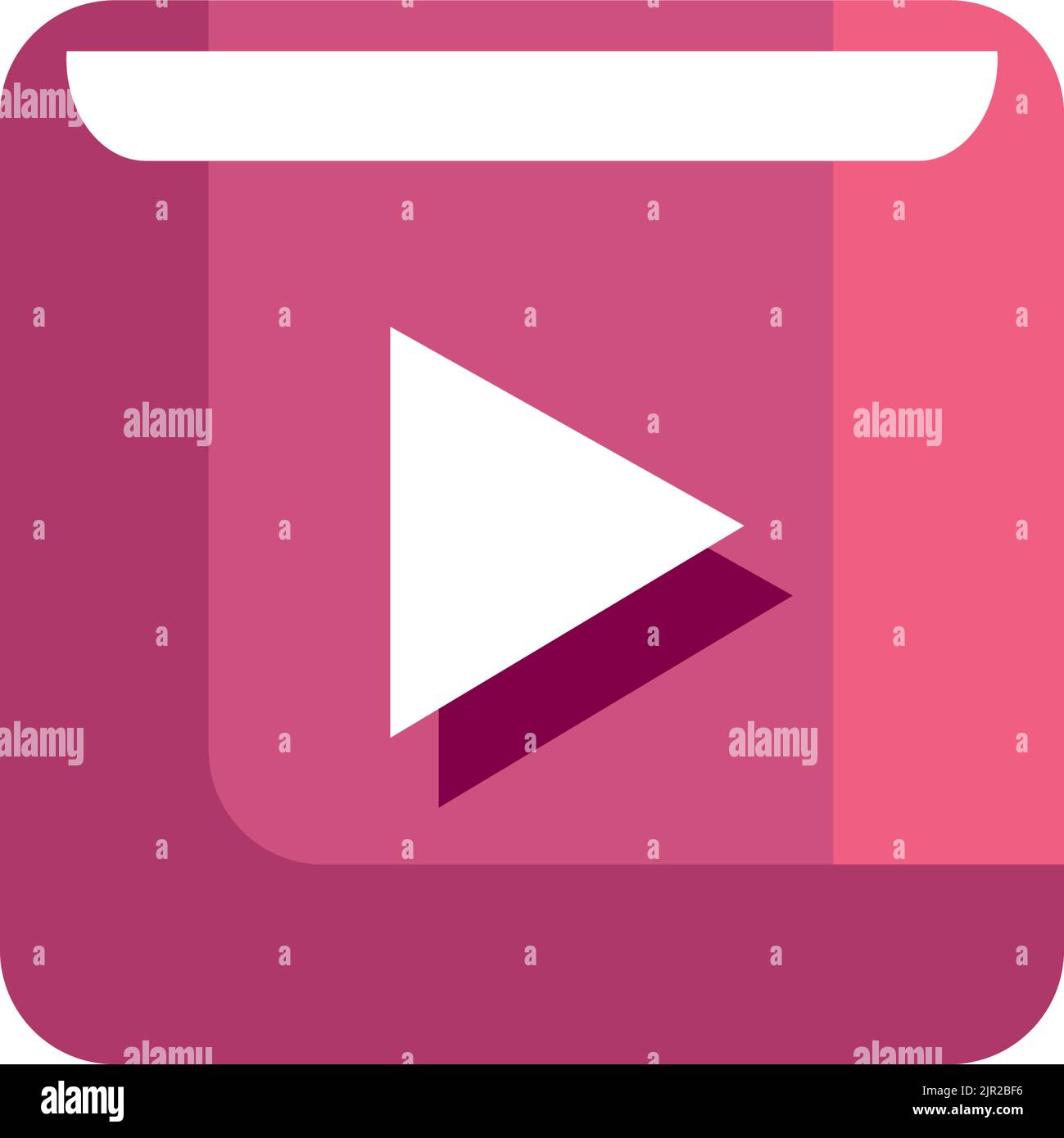 square play button Stock Vector Image & Art - Alamy