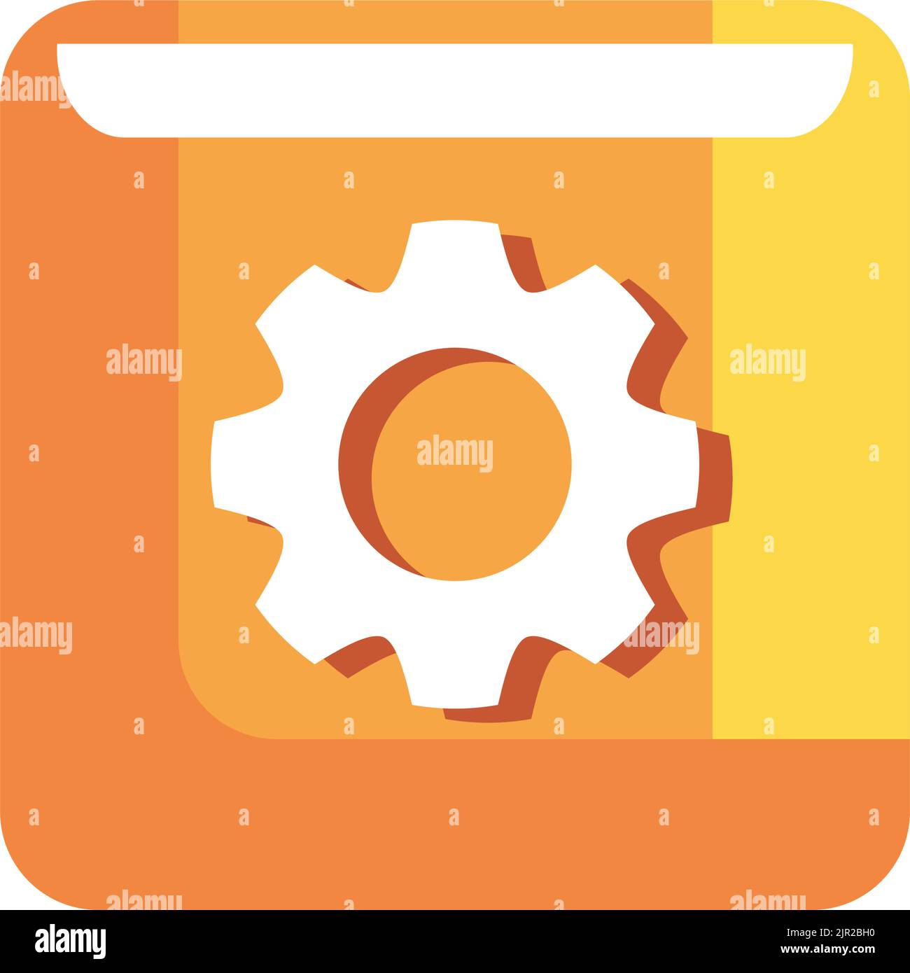 gear setting in button Stock Vector Image & Art - Alamy