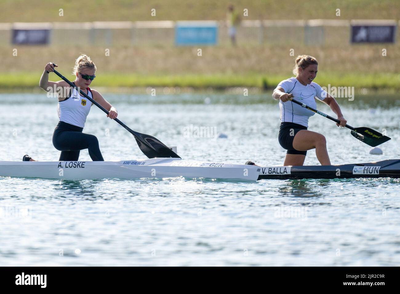 Bavaria, Oberschleißheim: 21 August 2022, Canoe: European Championship ...
