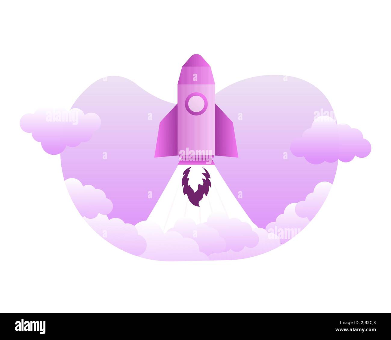 Start up new business project. Spaceship launch. Launch space rocket Stock Vector Image & Art ...