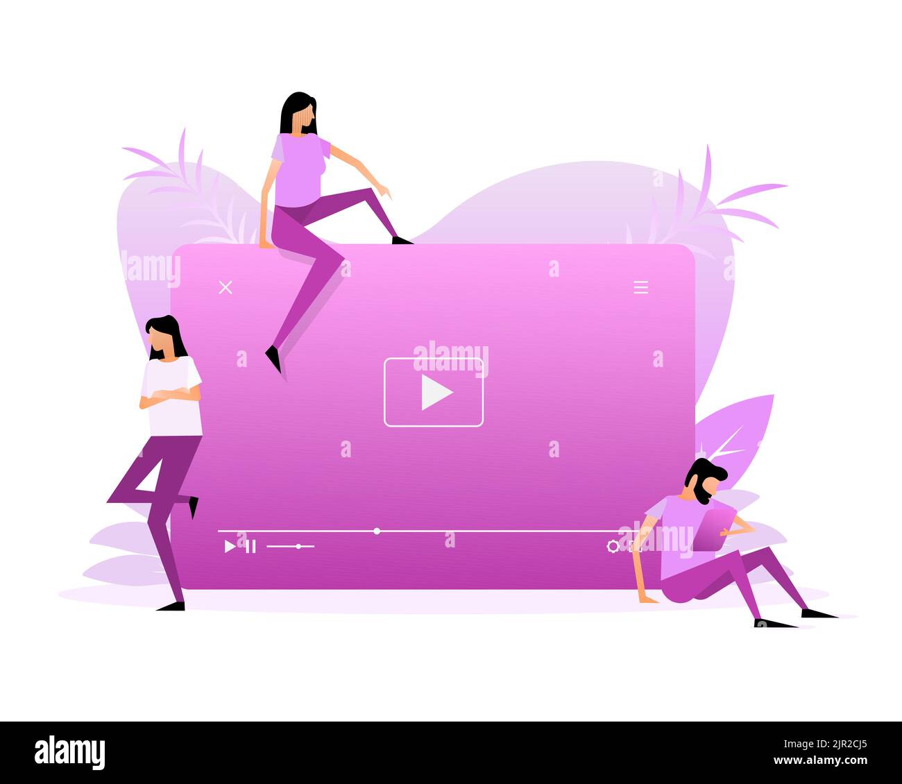 Online video interview Cut Out Stock Images & Pictures - Alamy