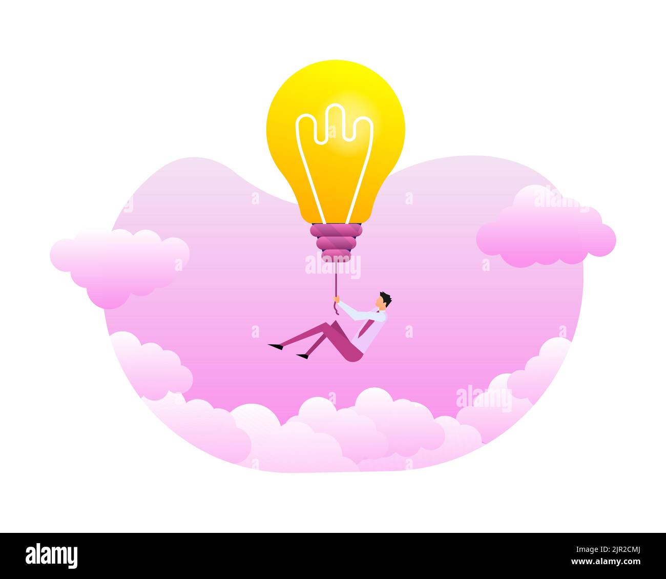 Business idea, idea creative, finding solution. Vector illustration ...