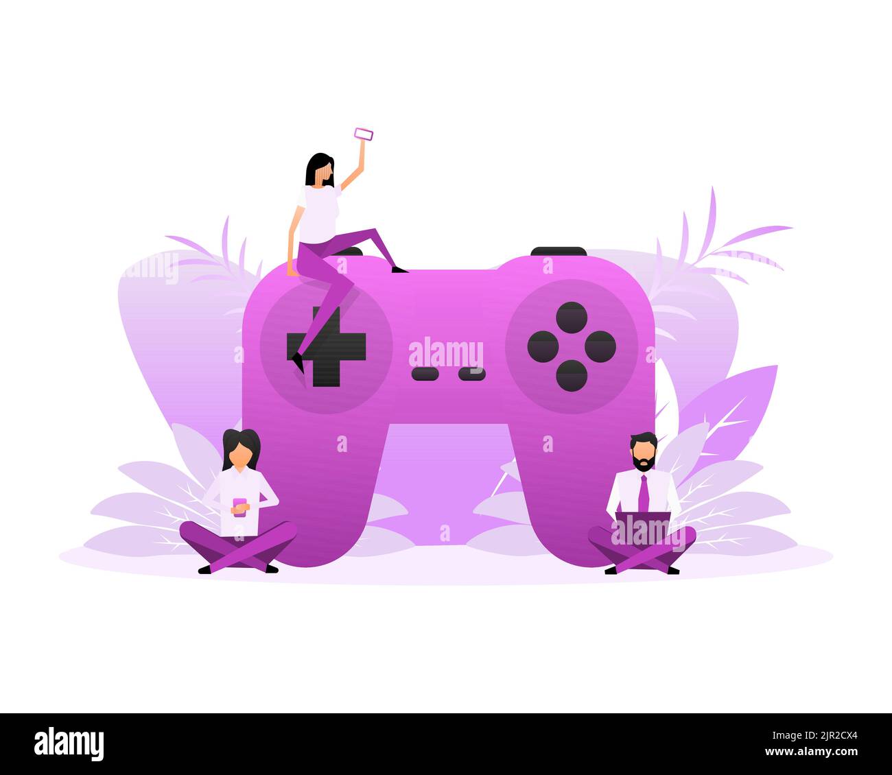 Children video game joystick Stock Vector Images - Alamy
