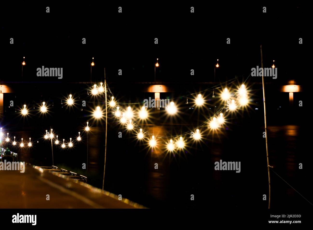 Starlight bulb bokeh pattern texture background Stock Photo - Alamy