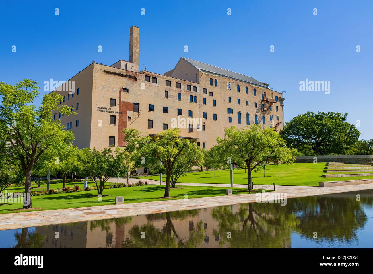 Sunny view of the Oklahoma City National Memorial and Museum at ...