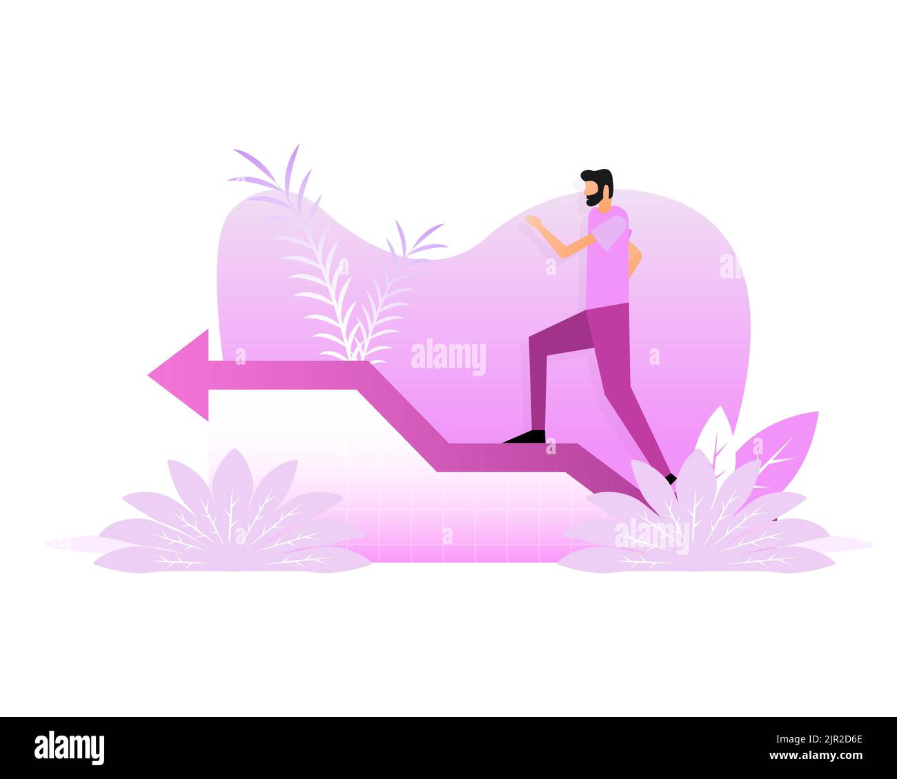 Go forward people. Flat design. Flat icon with go forward people Stock ...