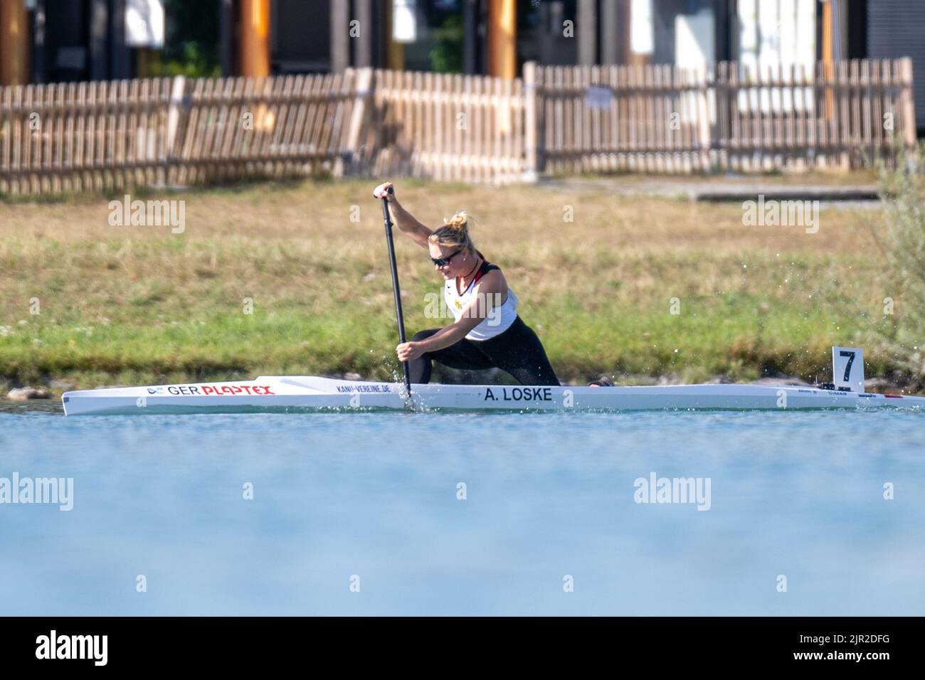 Bavaria, Oberschleißheim: 21 August 2022, Canoe: European Championship ...