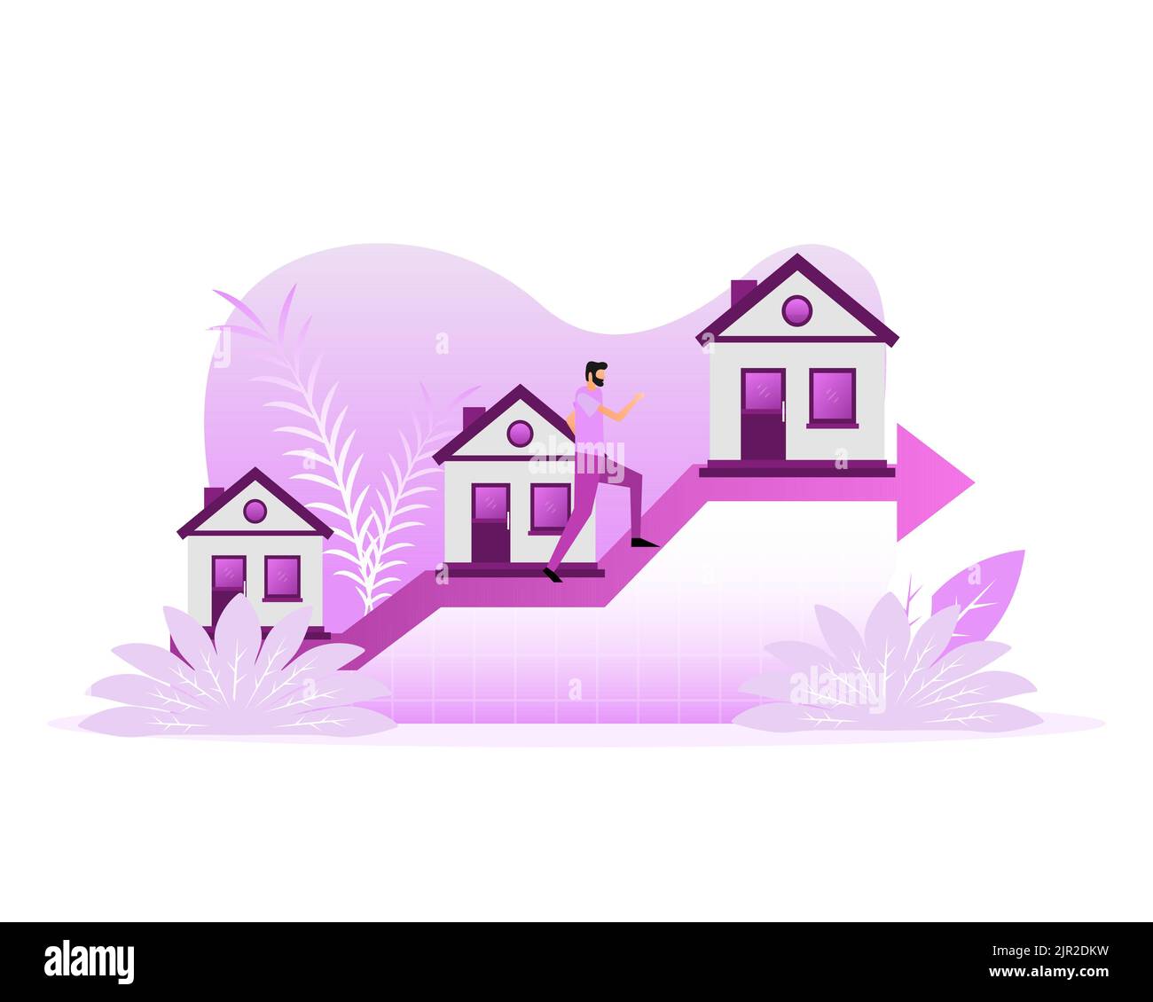 Market housing Stock Vector Images - Alamy