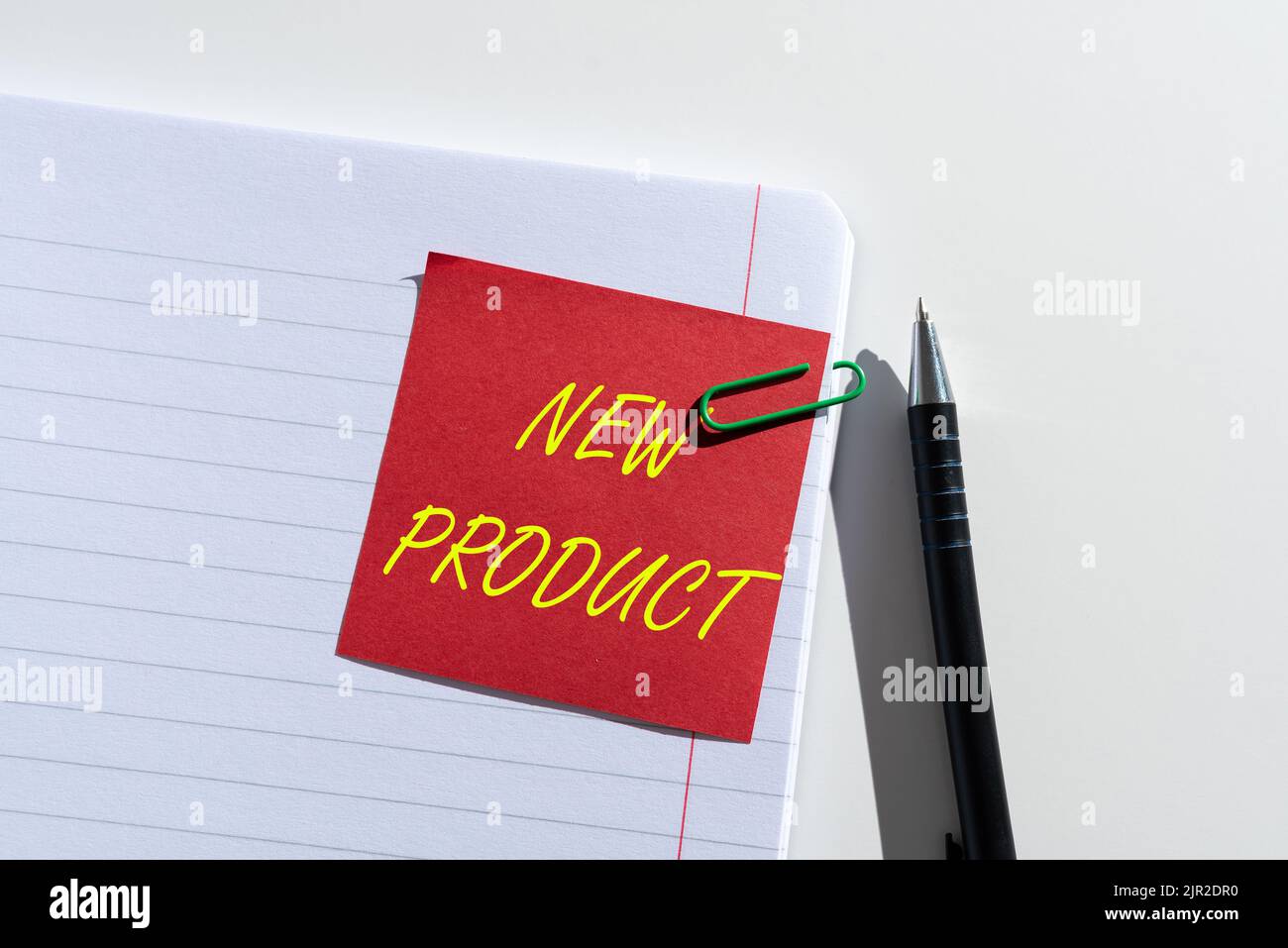 Text sign showing New Product. Business approach goods and services ...