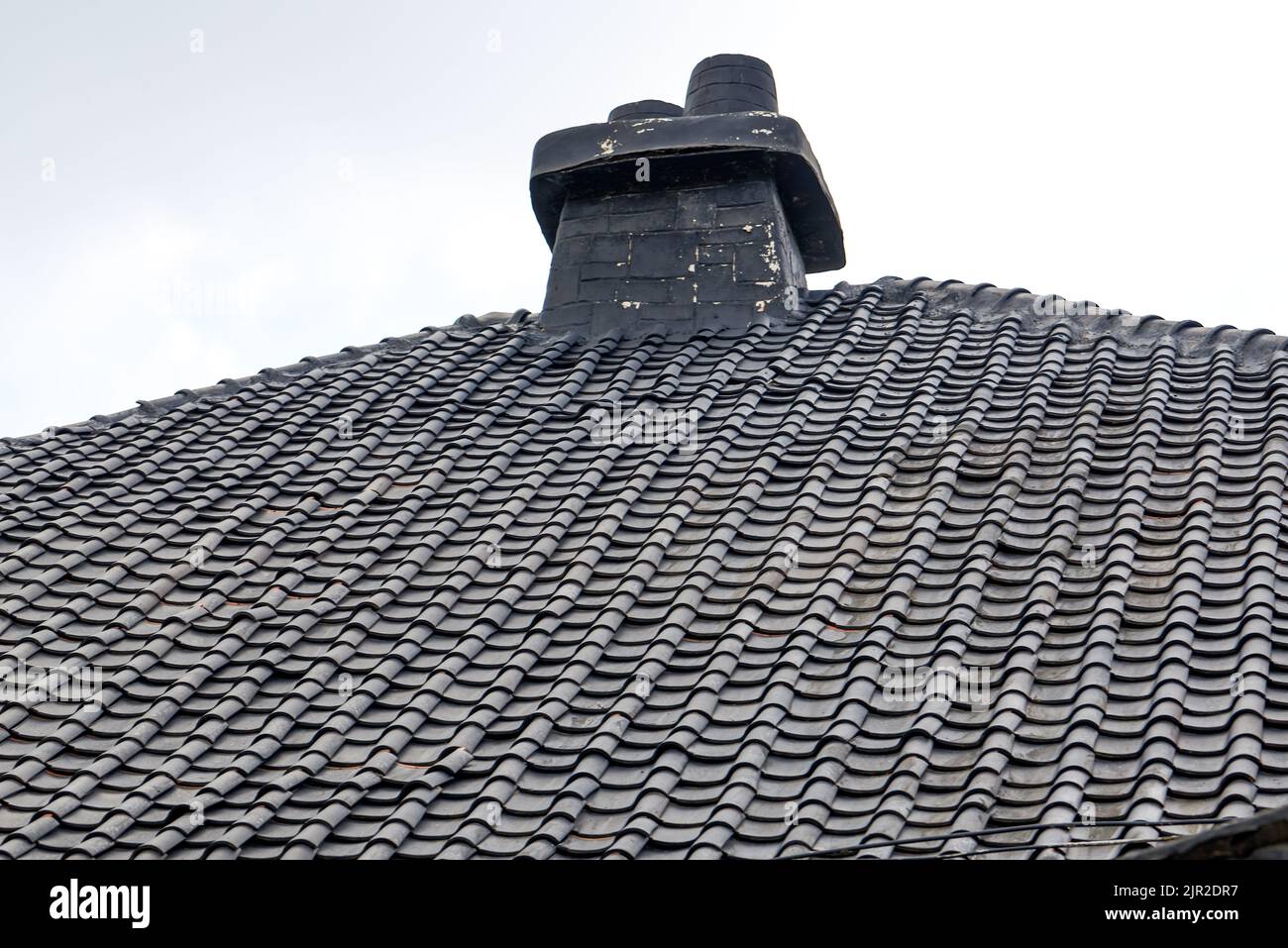 Japanese architectural style brick roof Stock Photo - Alamy