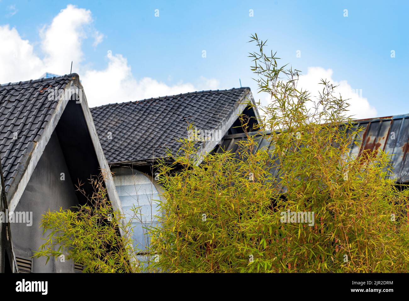 Japanese architectural style brick roof Stock Photo - Alamy