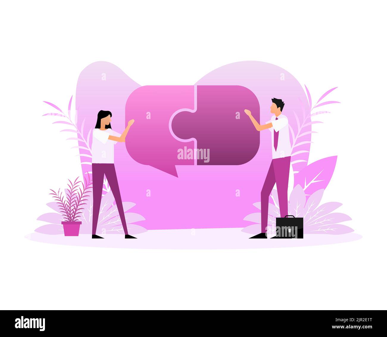 Happy diverse work team Stock Vector Images - Alamy