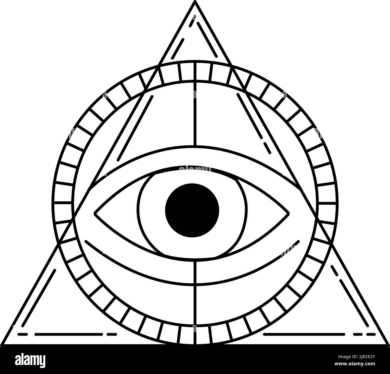 triangle with eye astrology Stock Vector Image & Art - Alamy